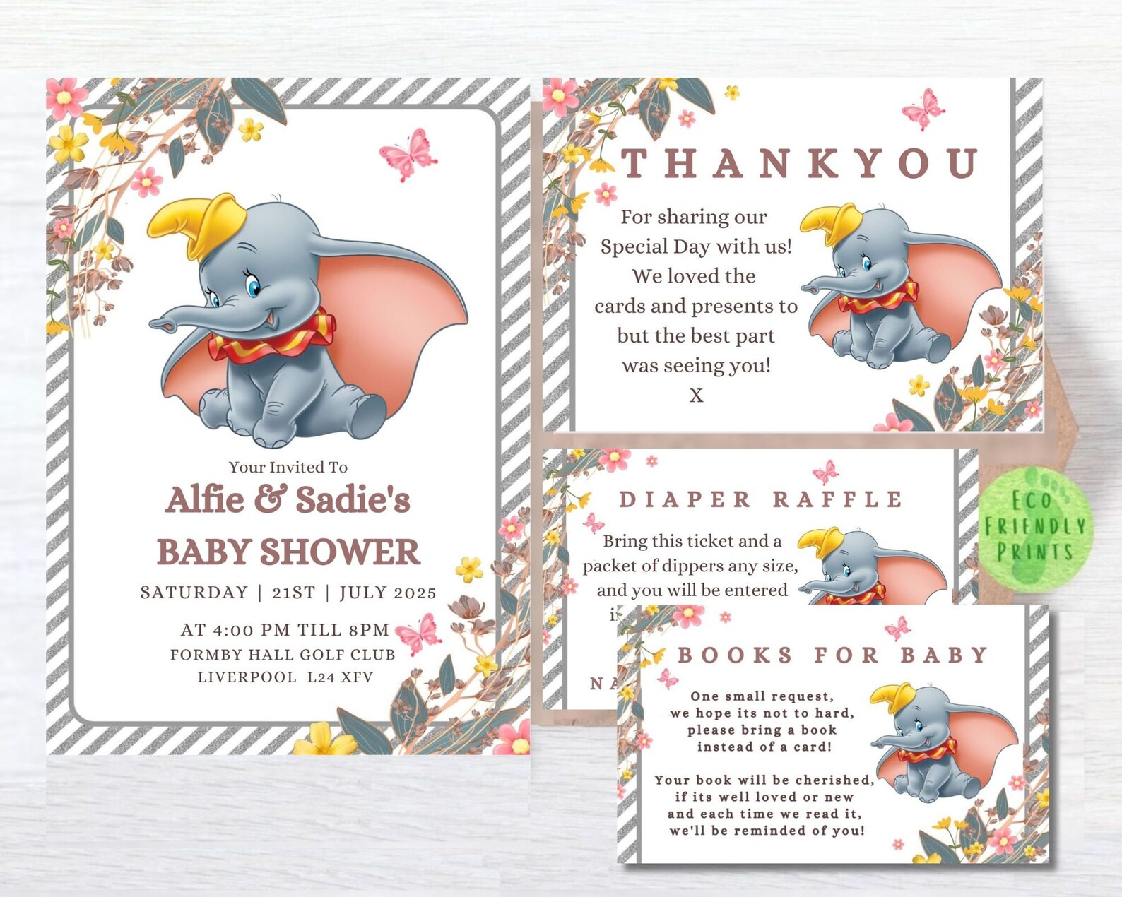 Pink Dumbo Welcome Sign Pink Dumbo Birthday Girl Pink Dumbo Party Decor ...