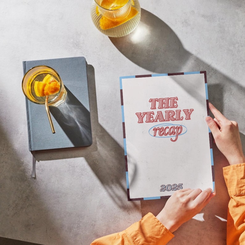 The Yearly Recap 2025 • Printable • End-of-year Reflection Journal ...