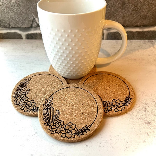 Cactus Coasters - Etsy