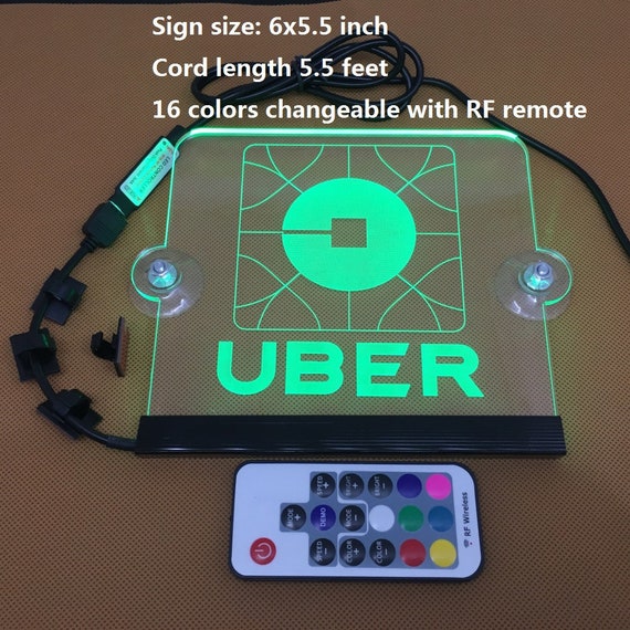 Uber Sign Uber light uber lyft LED Light 16 colors changed by | Etsy
