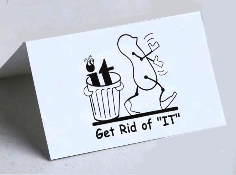 Get Rid of IT Svg Dxf Png Eps Jpg Digital Funny Quotes for Silhouette ...