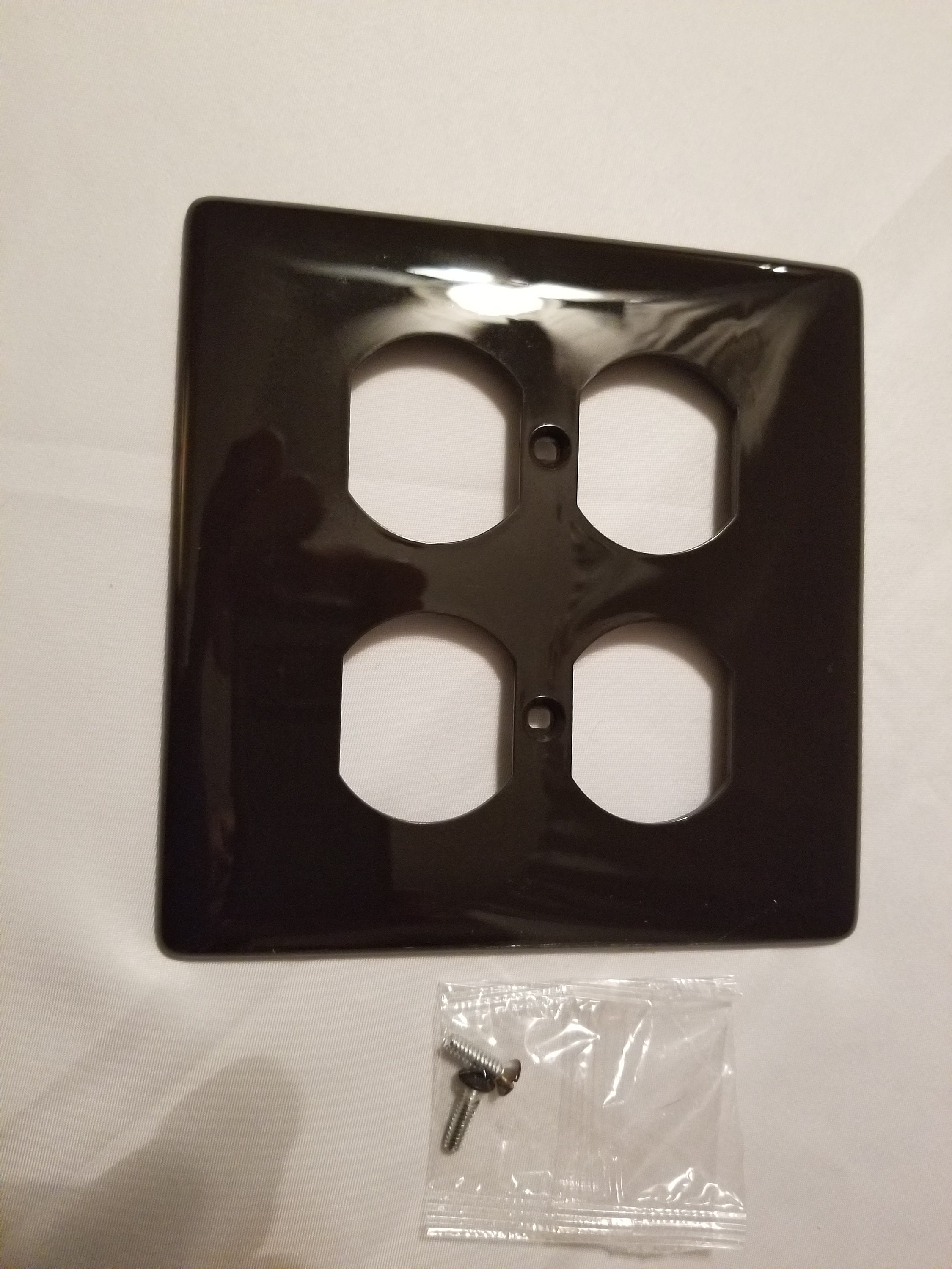 Double Outlet Cover, Two Standard Outlets, Plastic - Etsy UK