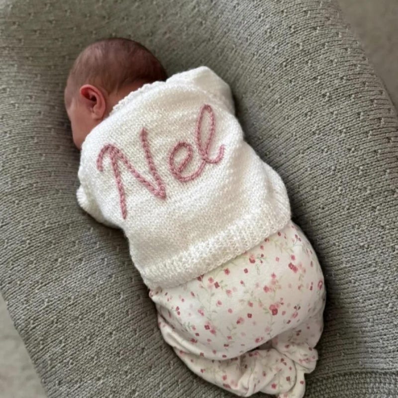 Hand Knitted Bear Cardigan - Etsy UK