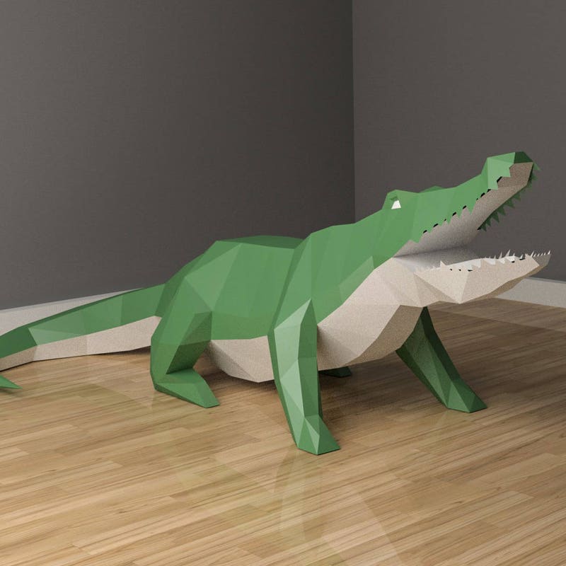 Crocodile Wall Paper - Etsy