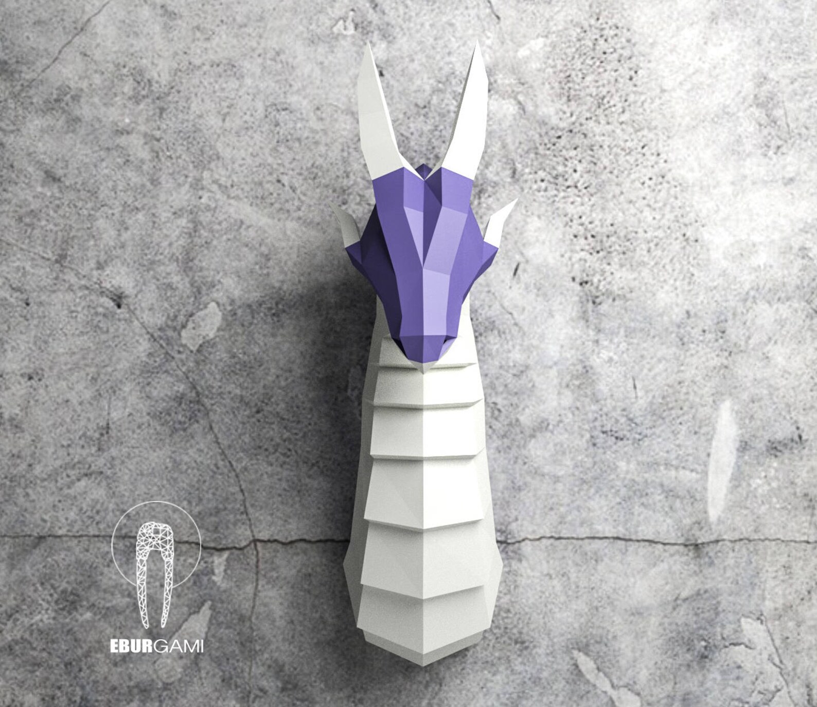 Paper Craft Dragon Head Papercraft Trophy Dragon Mask DIY 3D - Etsy España