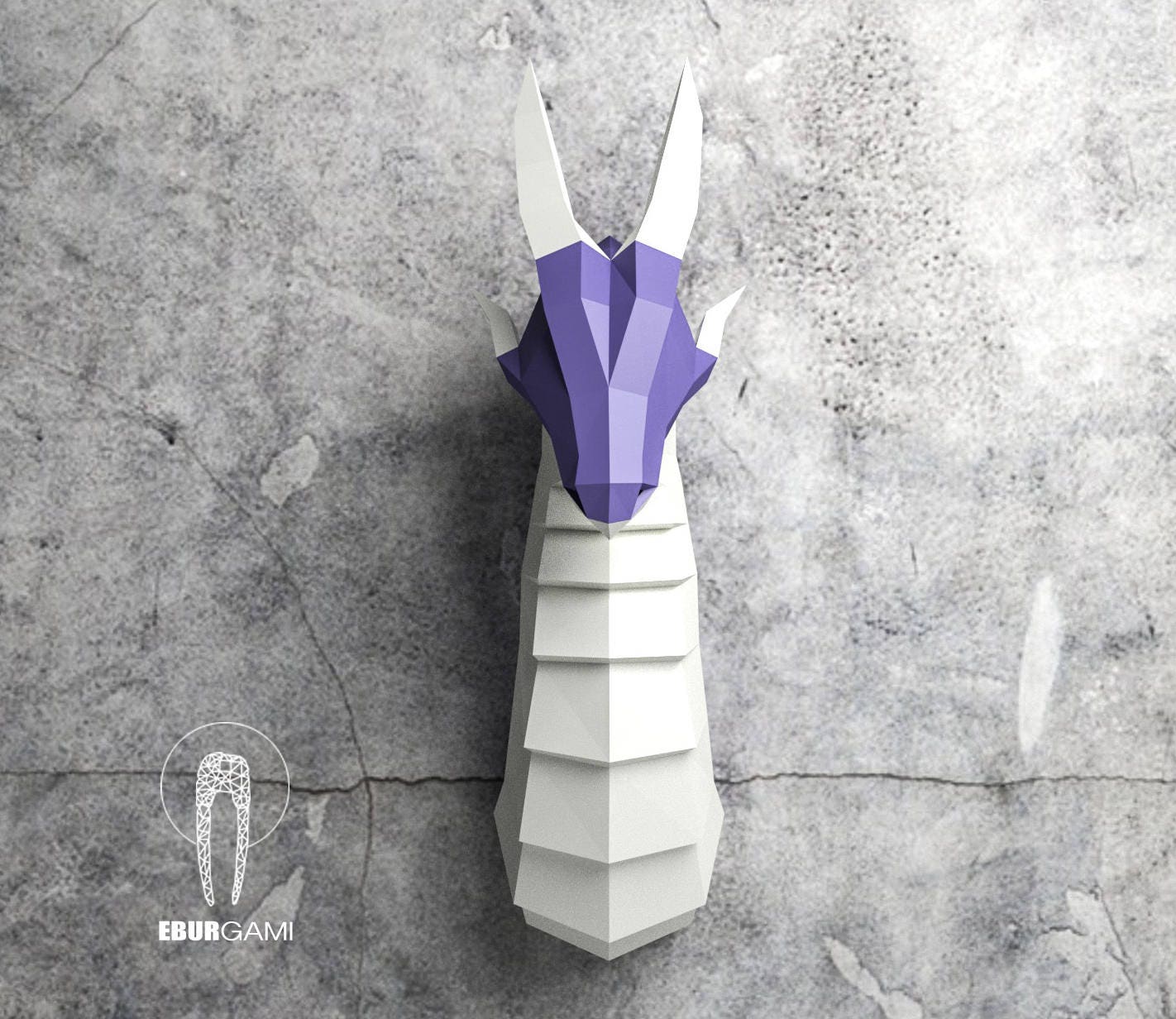 Paper Craft Dragon Head Papercraft Trophy Dragon Mask DIY 3D - Etsy España