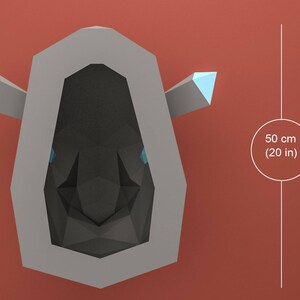 Tapir Peper Craft, Papercraft Tapir, Pdf Kit, 3D DIY Tapir Head, DIY ...