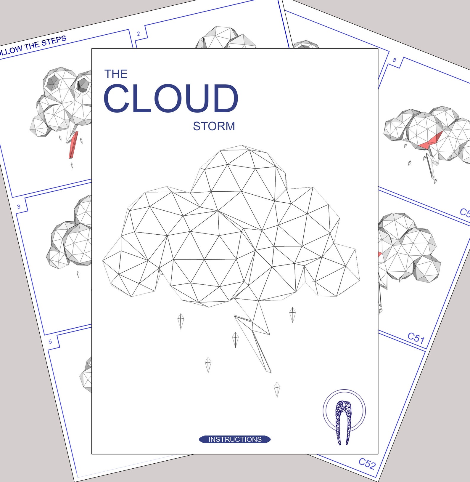 Cloud Storm Papercraft - Scenography - 3D Papercraft - Build Your Own ...