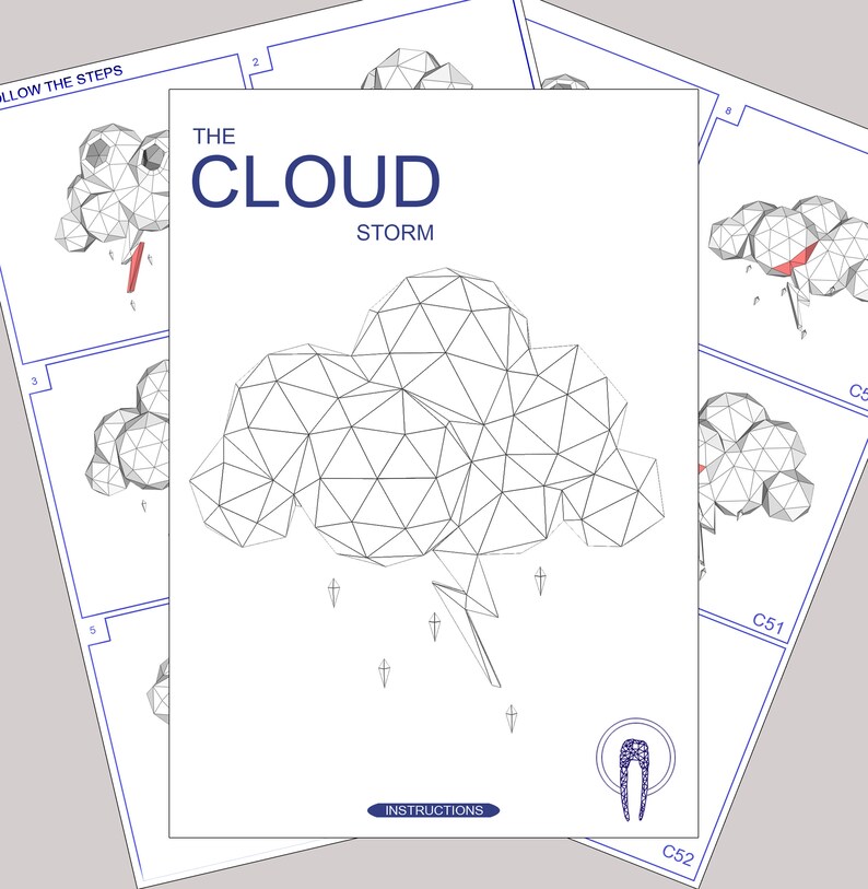 Cloud Storm Papercraft - Scenography - 3D Papercraft - Build Your Own ...