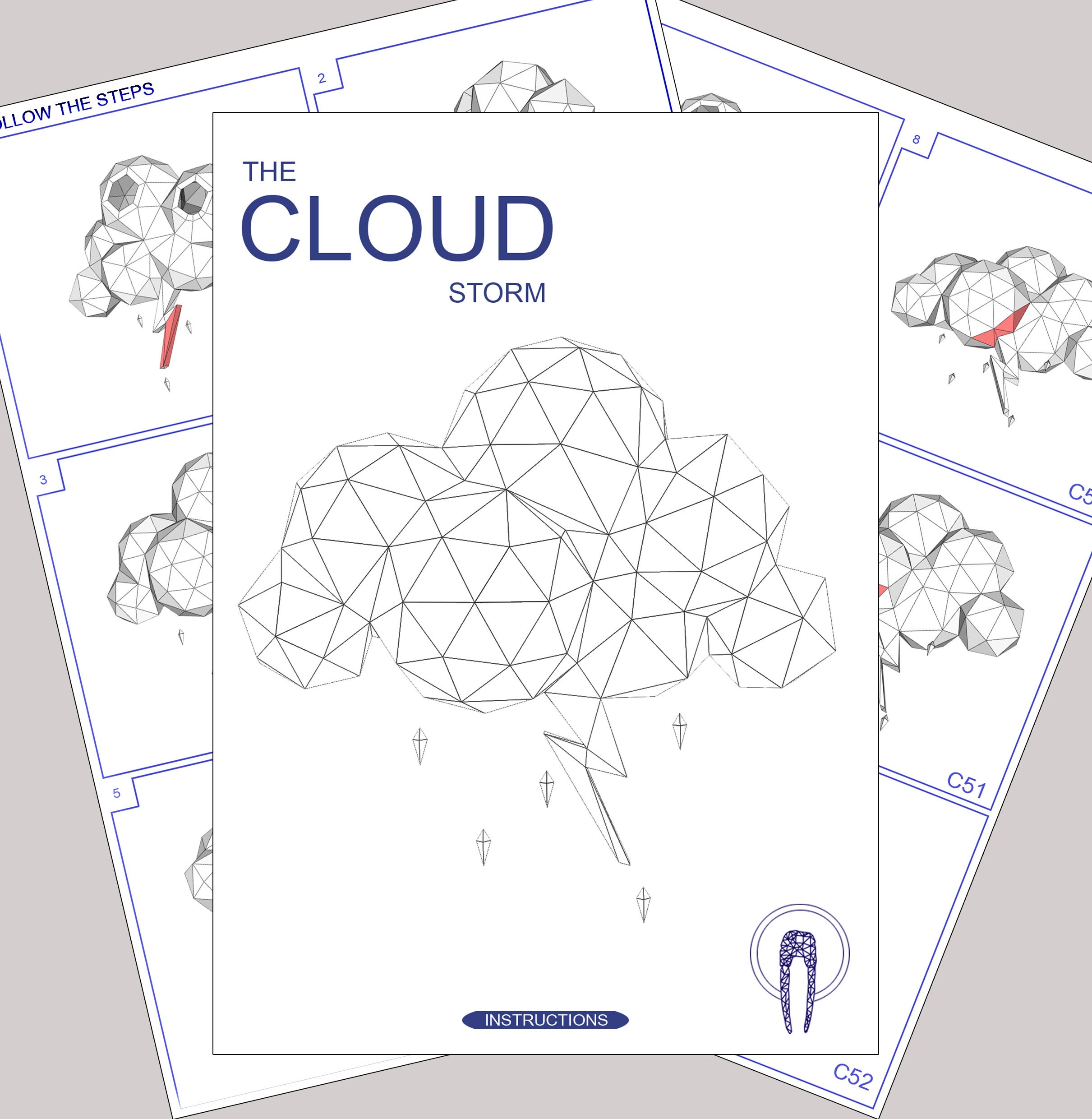 Cloud Storm Papercraft - Scenography - 3D Papercraft - Build Your Own ...