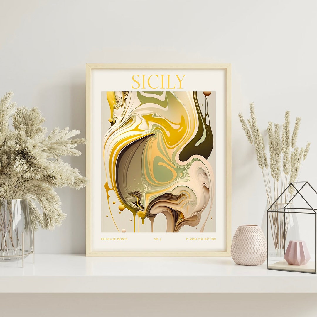 Abstract Poster, Spiritual Wall Art, Fluid Plasma Poster, Indie ...