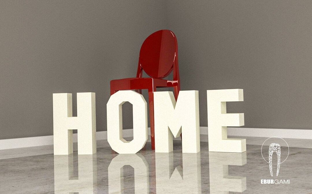 Big Letter Decor, Letter Papercraft Home, Papercraft DIY, Living Room ...