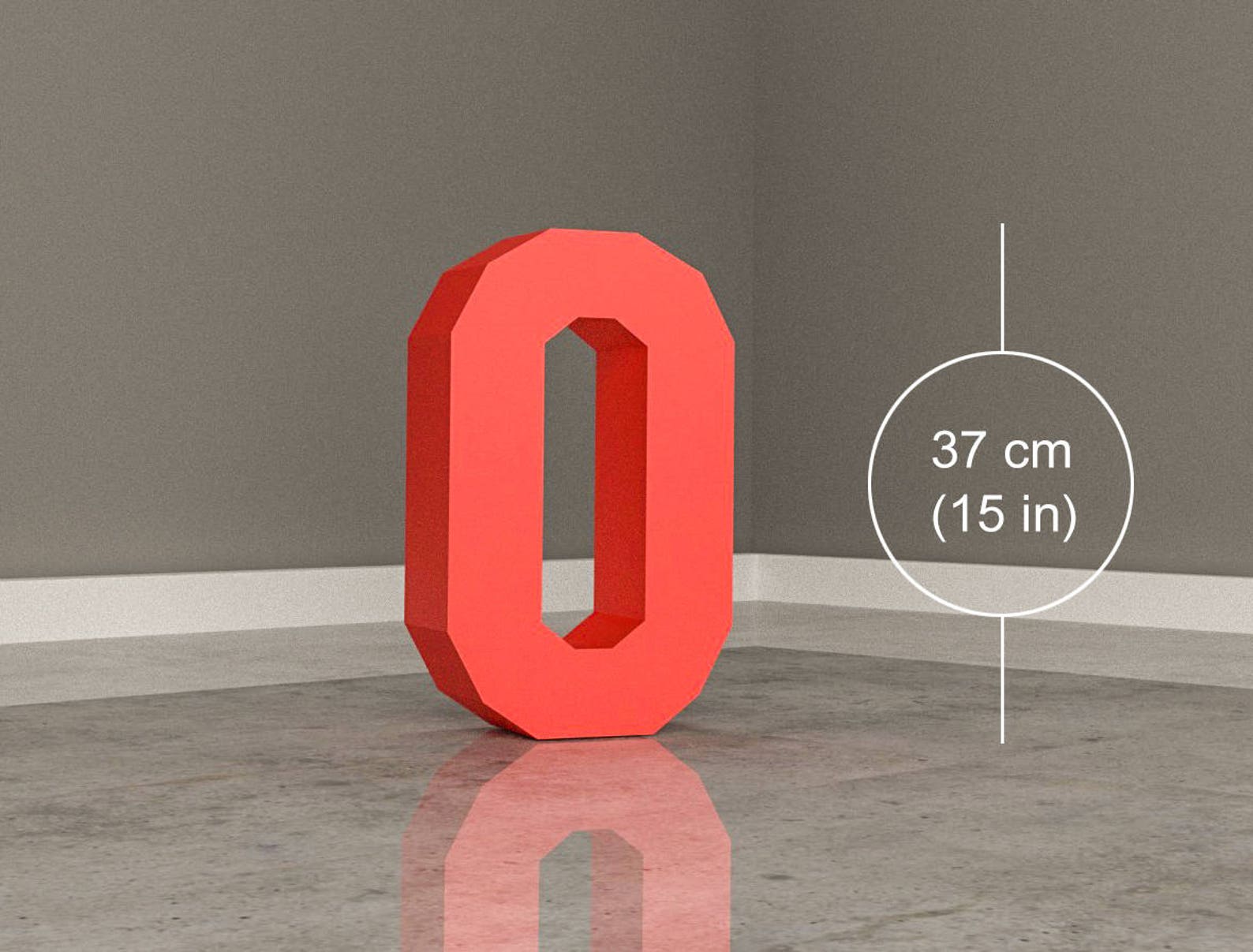 Big Letter Decor Letter Papercraft Home Papercraft DIY - Etsy