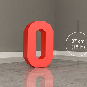 Big Letter Decor, Letter Papercraft Home, Papercraft DIY, Living Room ...