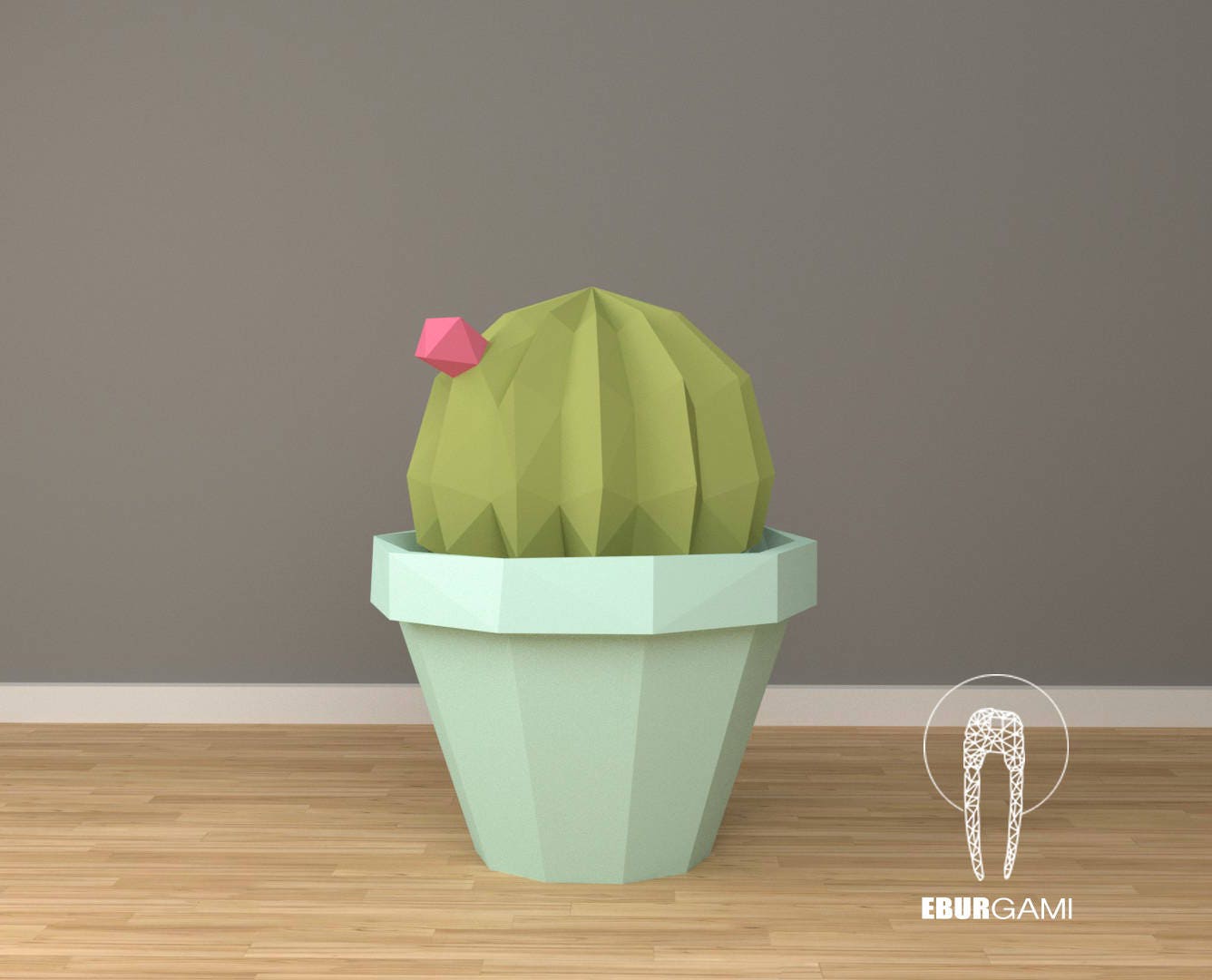 Cactus Papercraft XXL Mammillaria 3D pdf Download Papercraft - Etsy France