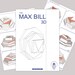 Papercraft Wall Art, 3D Max Bill Print, Max Bill Papercraft, DIY ...