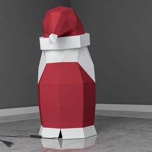 Low Poly XXL DIY Santa Claus Papercraft, Create Your Own 3D Paper Craft ...