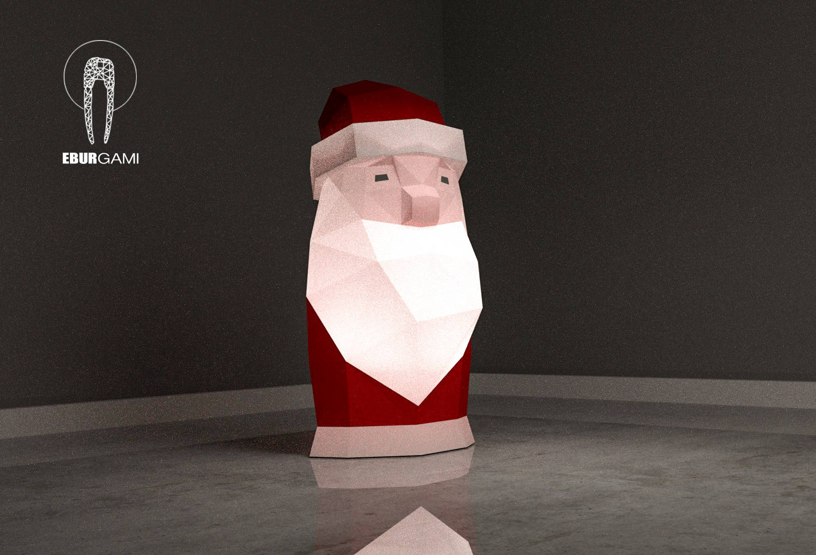 Low Poly XXL DIY Santa Claus Papercraft Create Your Own 3D | Etsy