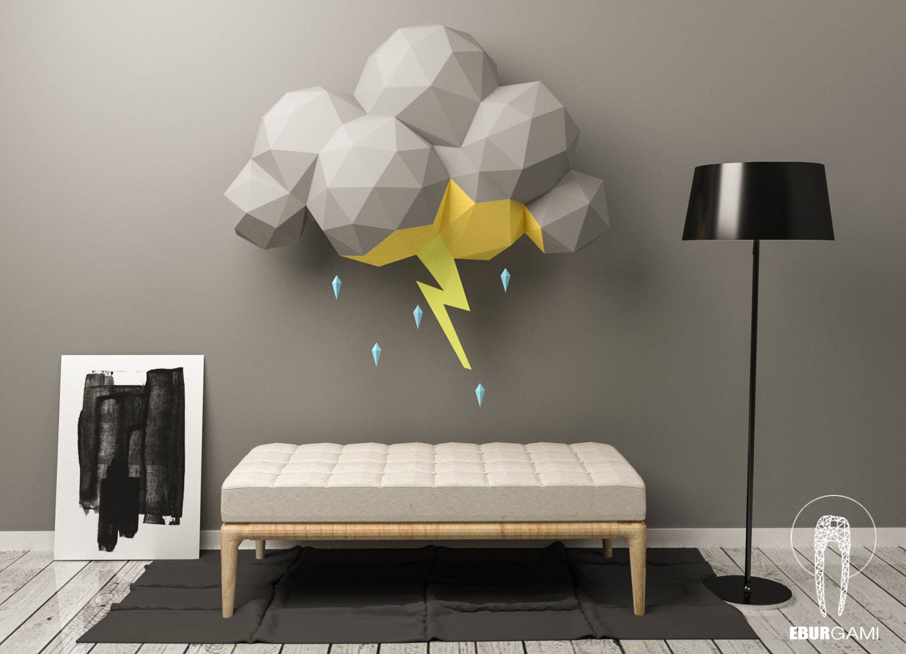 Cloud Storm Papercraft - Scenography - 3D Papercraft - Build Your Own ...