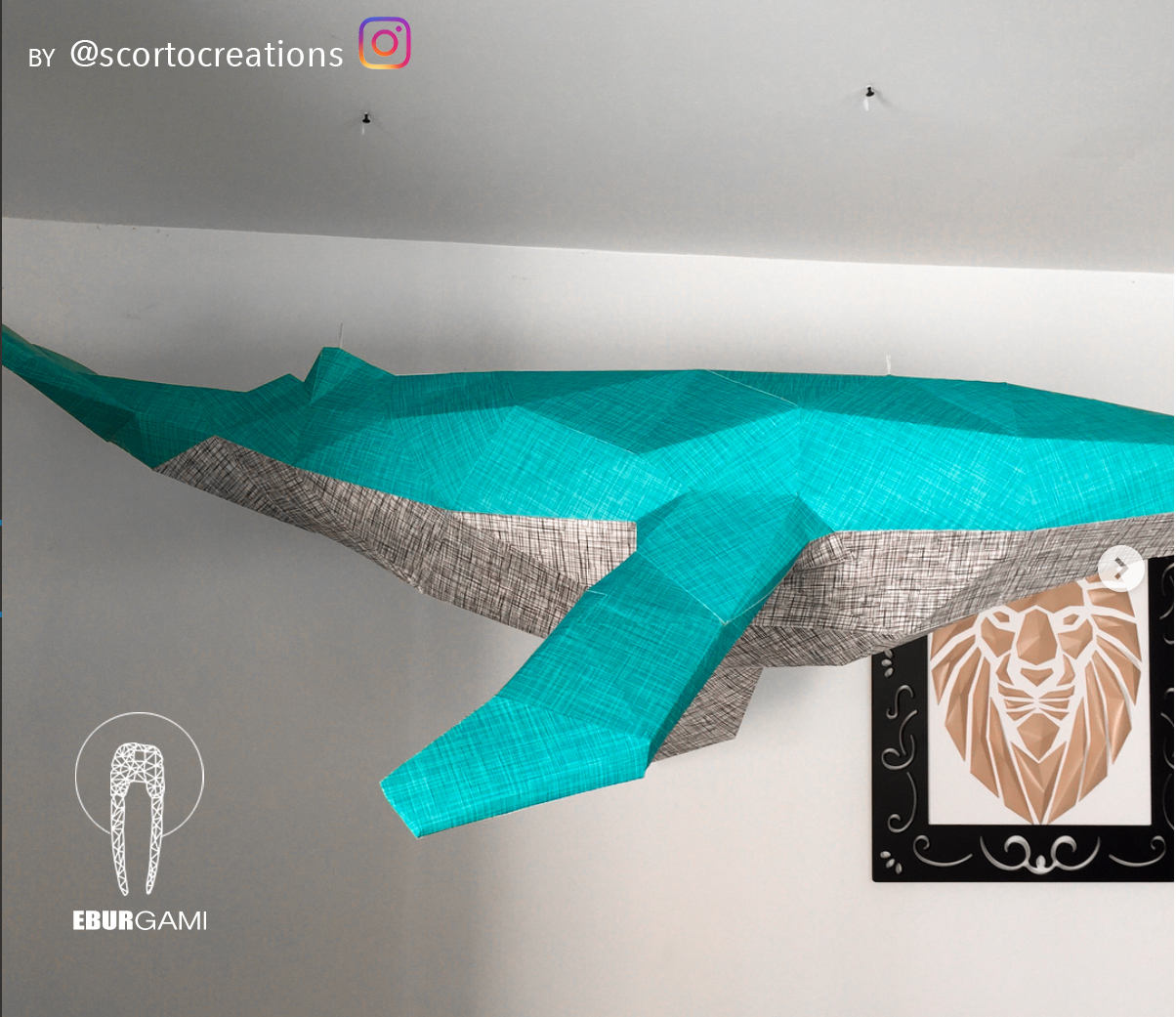 Low Poly XXL Whale Model, Create Your Own 3D Papercraft Whale, Origami ...