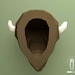 American Bison Pepercraft, Papercraft Bull, Pdf Kit, 3D DIY Bull Head ...