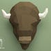 American Bison Pepercraft Papercraft Bull Pdf Kit 3D DIY - Etsy