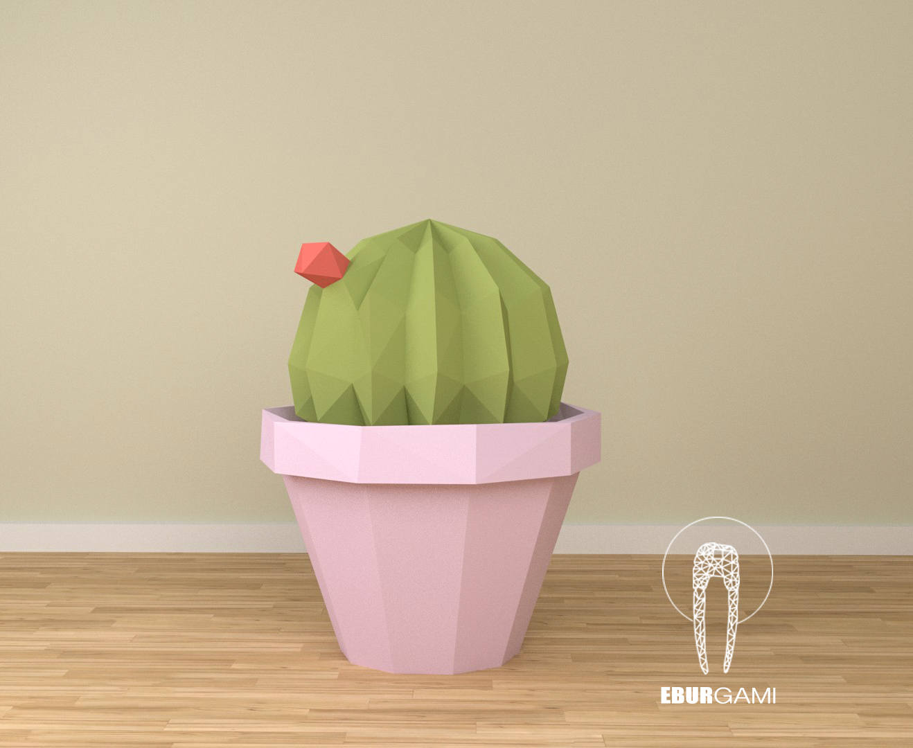 Cactus Papercraft XXL Mammillaria 3D pdf Download Papercraft - Etsy France