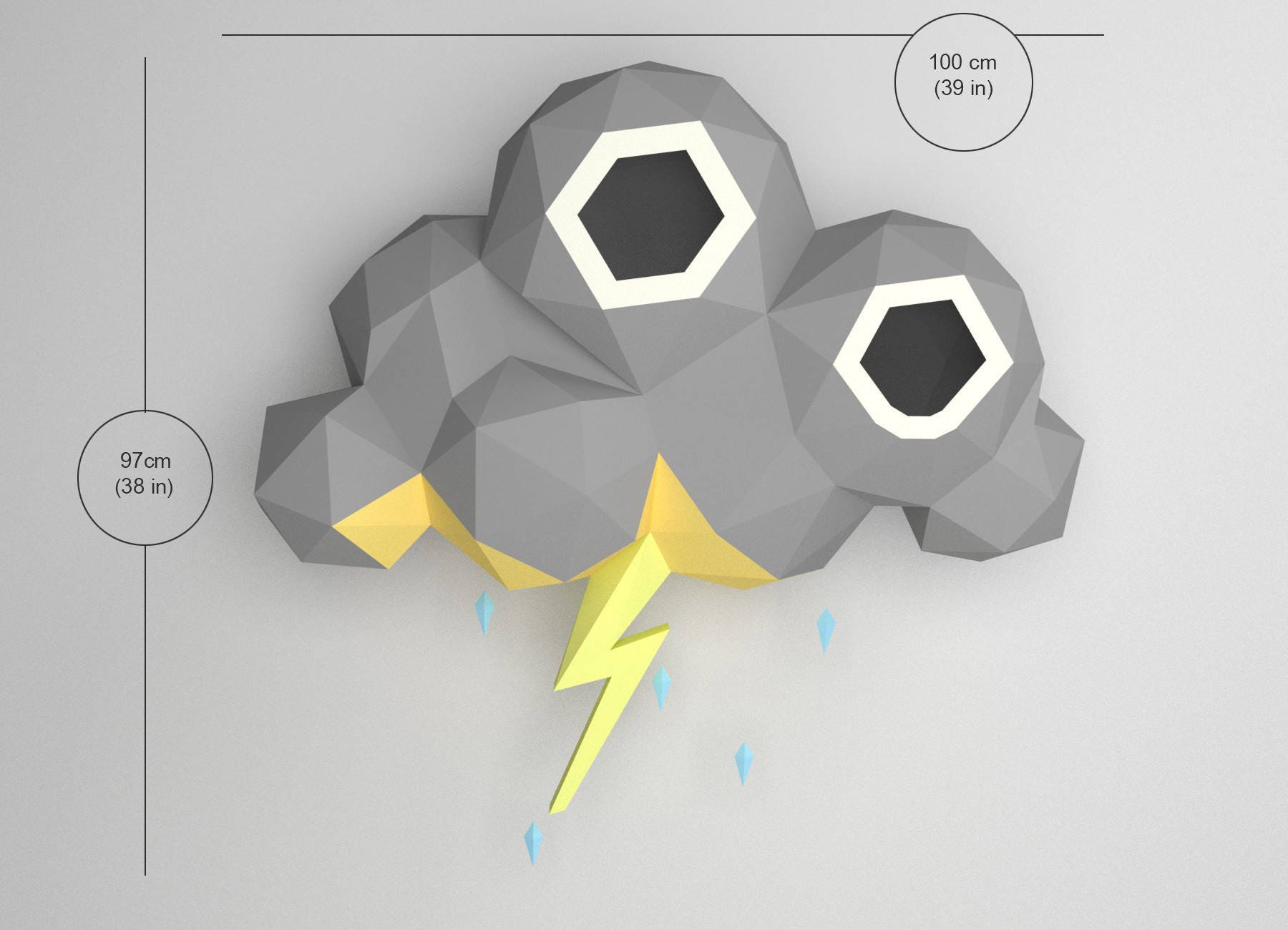 Cloud Storm Papercraft - Scenography - 3D Papercraft - Build Your Own ...