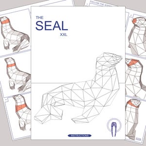 Low Poly Seal Model, Create Your Own 3D, Papercraft Seal, Origami Seal ...