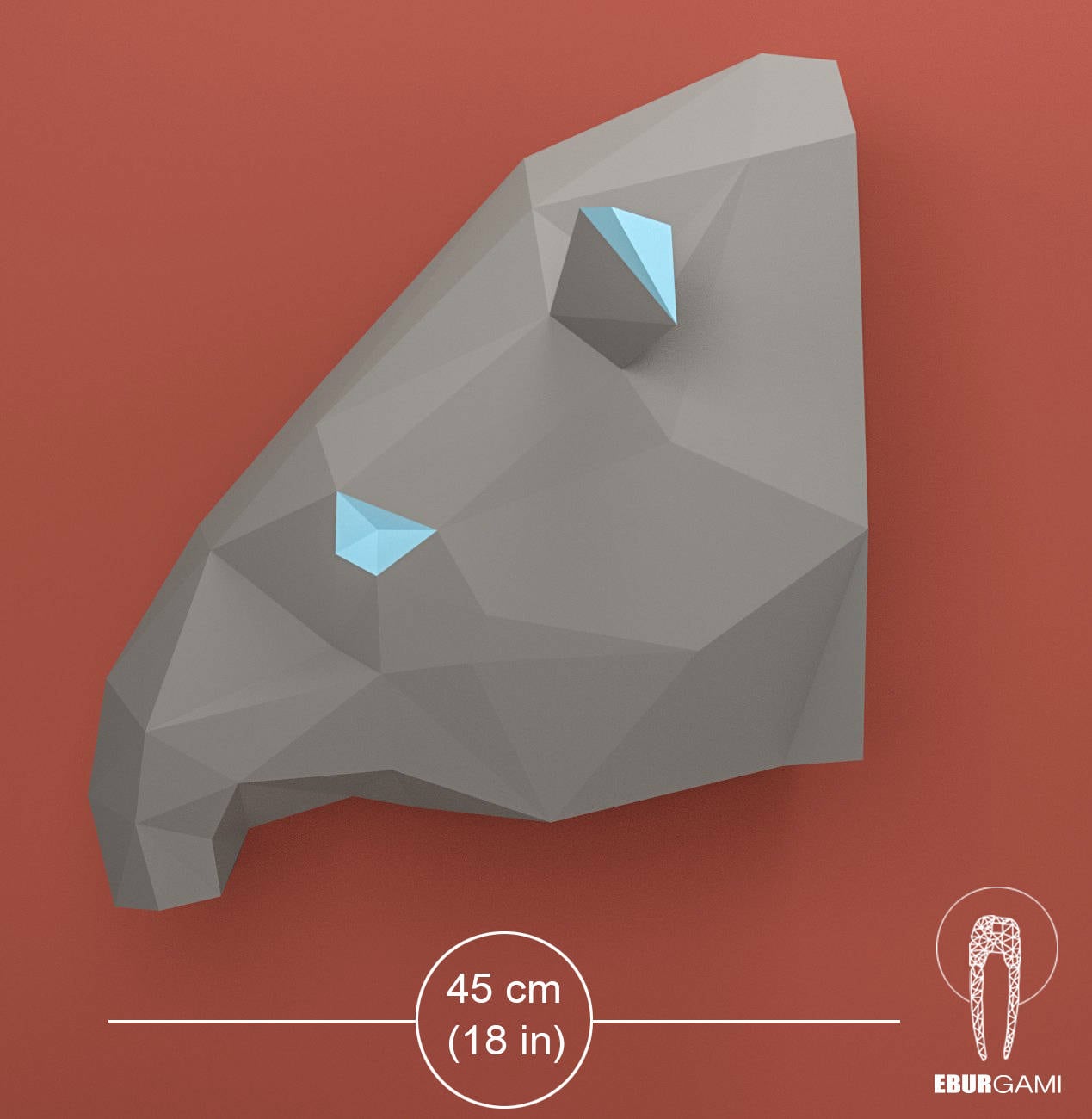 Tapir Peper Craft Papercraft Tapir Pdf Kit 3D DIY Tapir - Etsy