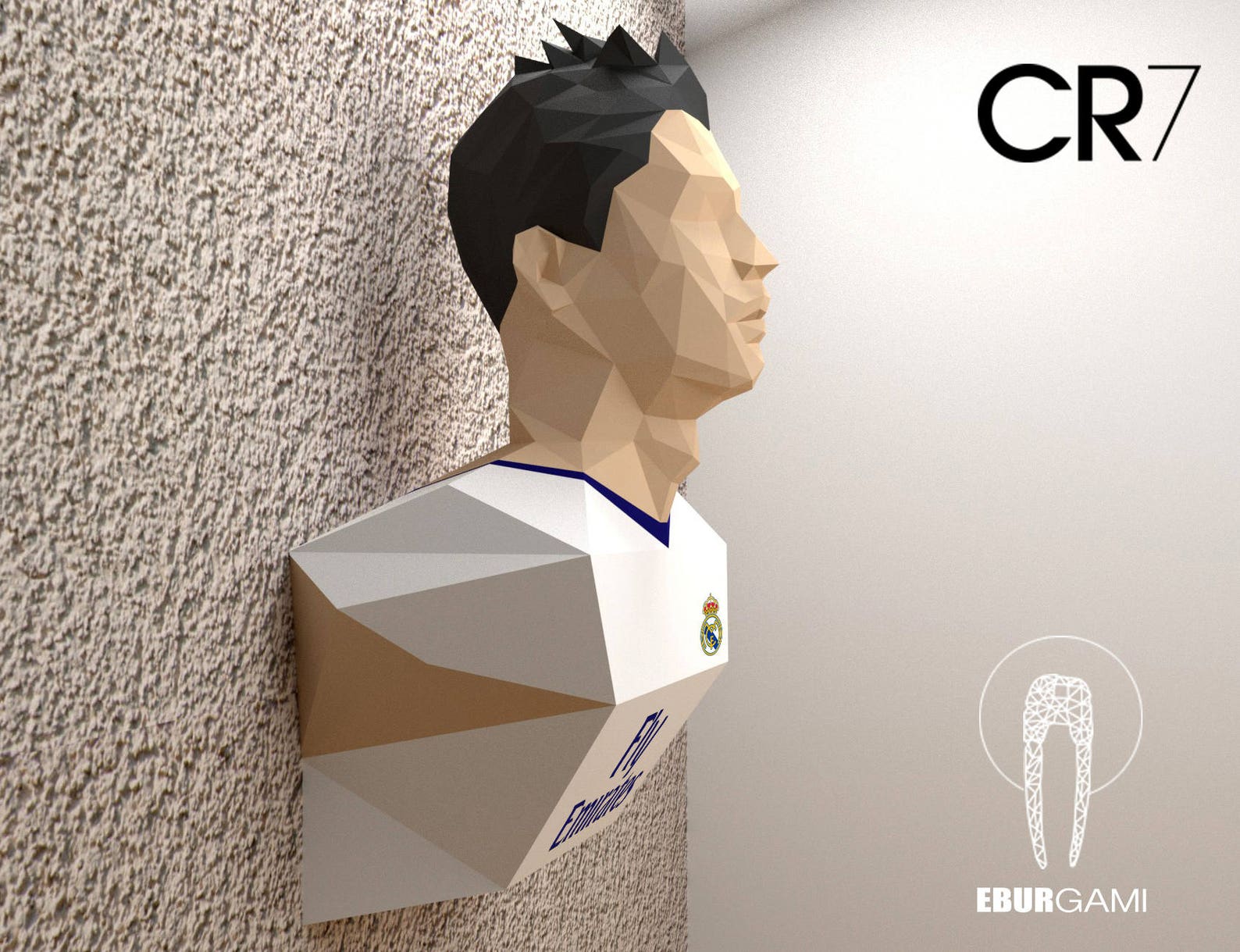 Wall Decor Cristiano Ronaldo Papercraft Head CR7 Papercraft - Etsy Ireland