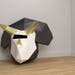 Triceratops Mask Papercraft Dinosaur, Make Your Own Polygon Mask, Low ...