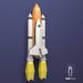 Space Shuttle, Papercraft Nasa DIY, 3D Space Ship, Rocket Low Poly 3D ...