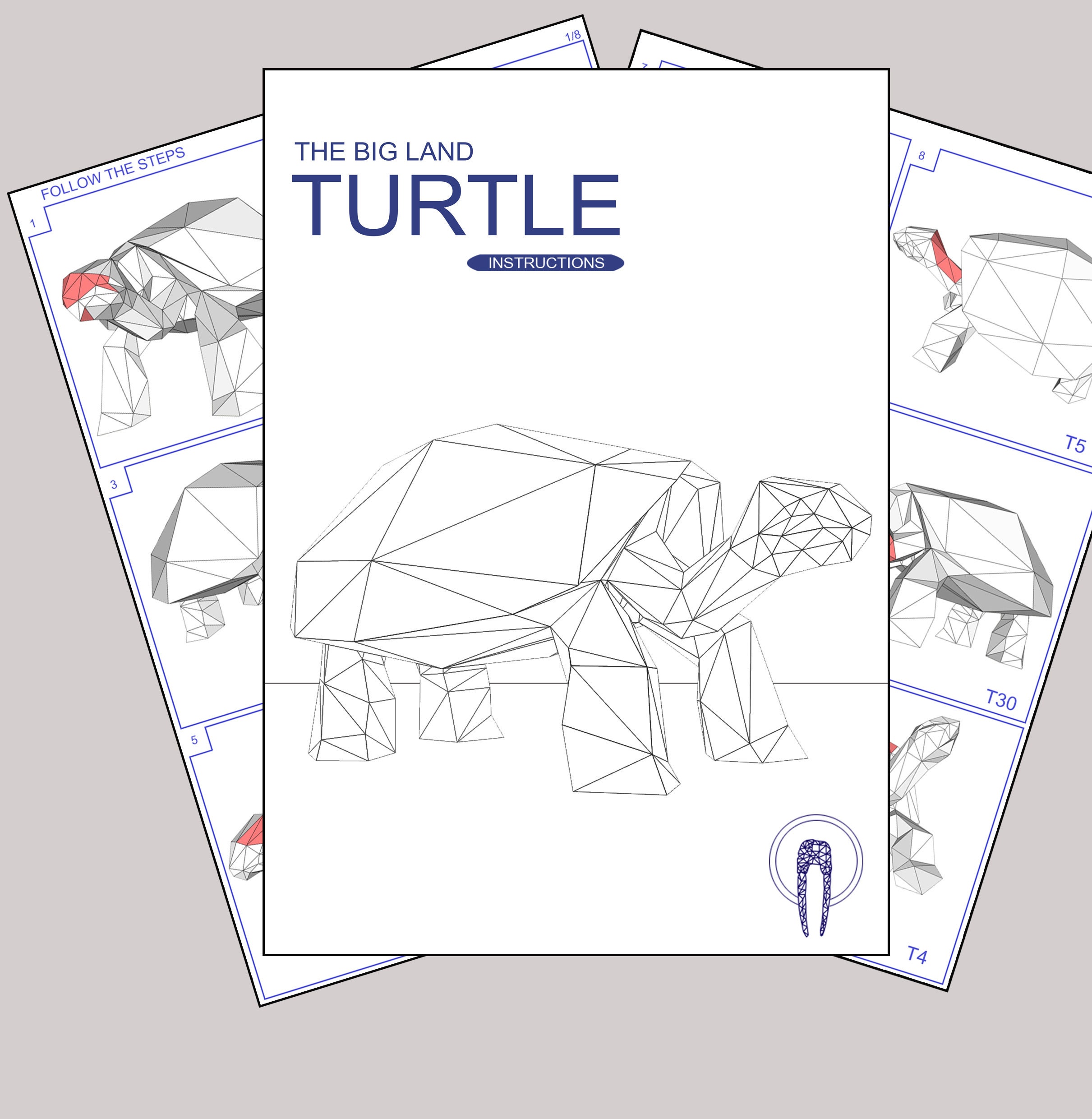 Turtle 3D 3D Papercraft 3D Template Sculpture Decor Paper - Etsy Australia