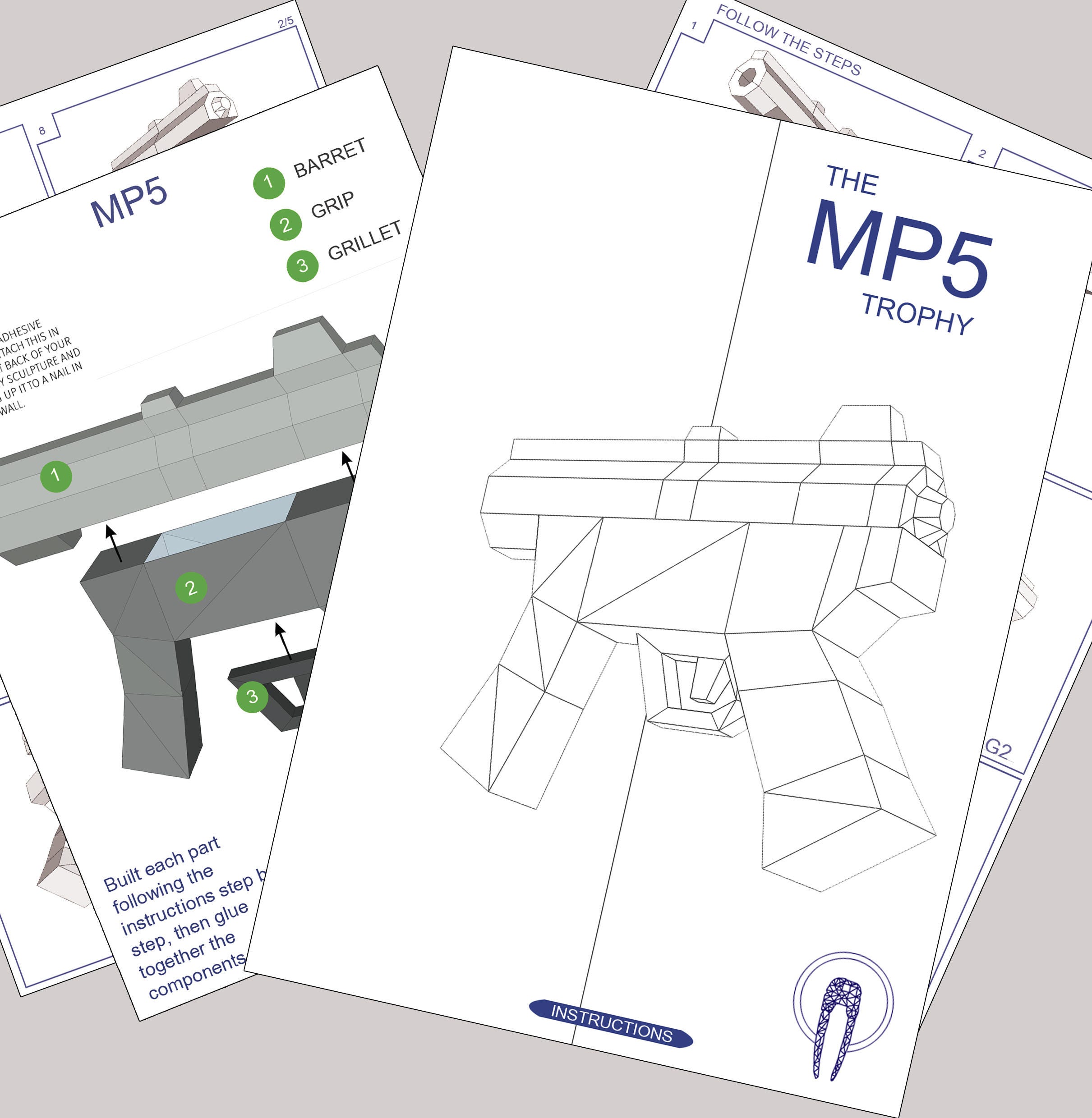 Papercraft Gun Instructions
