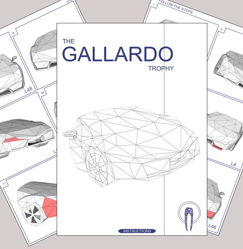 Car Papercraft, Lamborghini Gallardo 3D Papercraft, Build Your Own Low ...