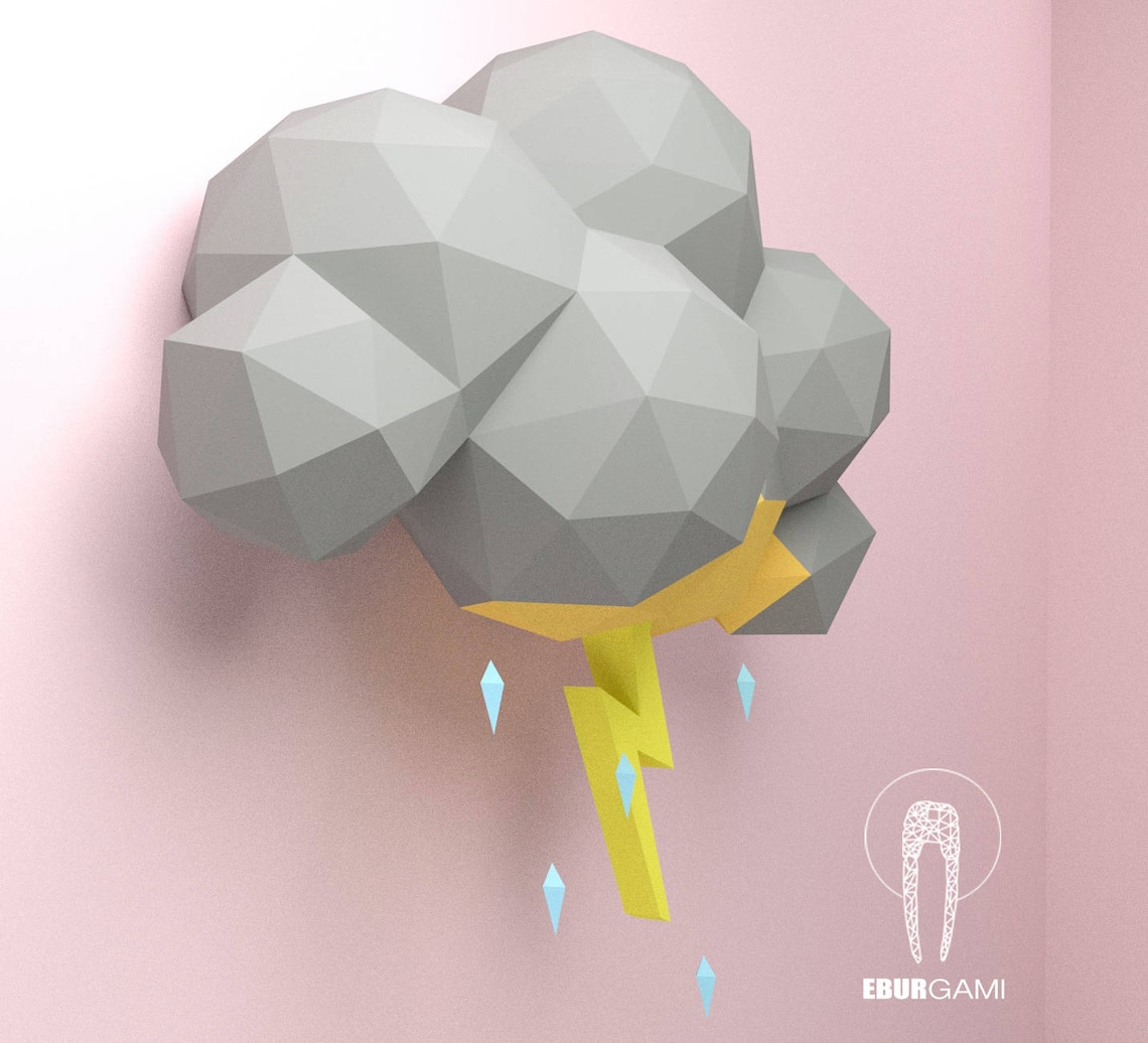 Cloud Storm Papercraft - Scenography - 3D Papercraft - Build Your Own ...
