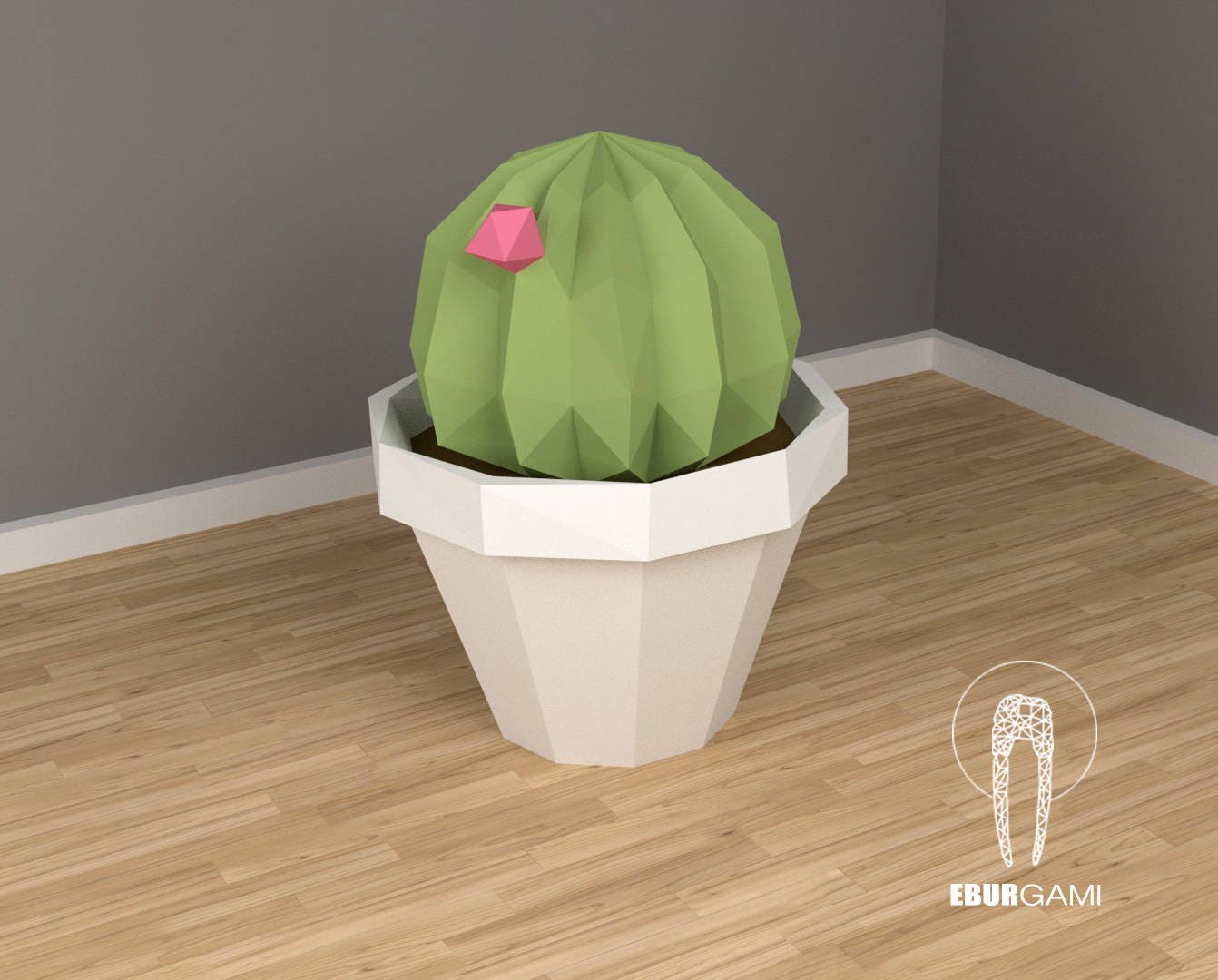 Cactus Papercraft XXL Mammillaria 3D pdf Download Papercraft | Etsy