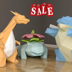 Bundle DIY Model Collection of Pokemon Models Papercrafting, Eburgami ...