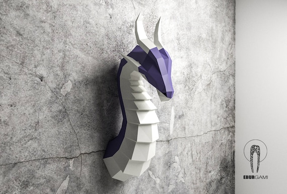 3d Origami Dragon Head