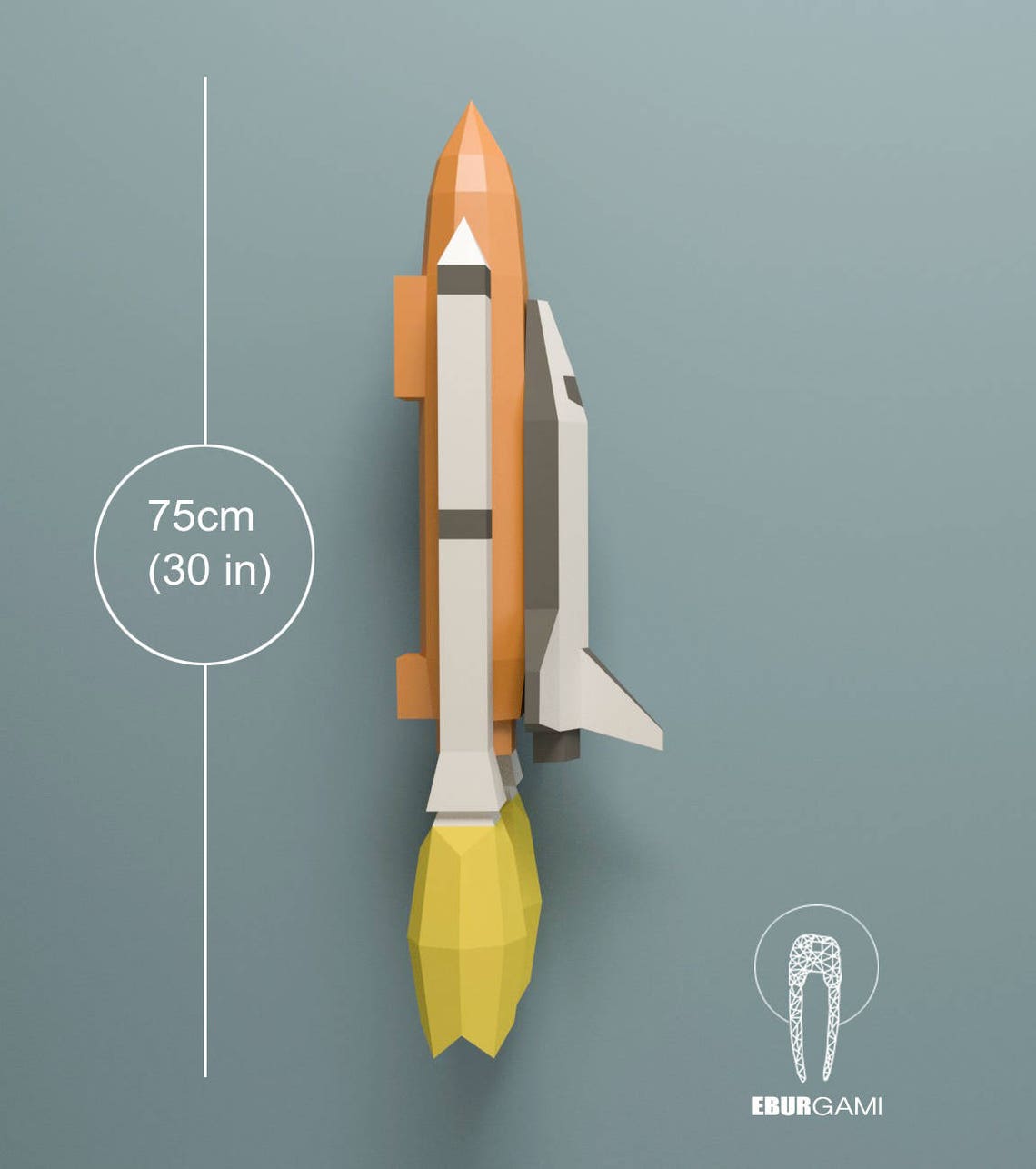 Space Shuttle Papercraft Nasa DIY 3D Space Ship Rocket Low - Etsy UK