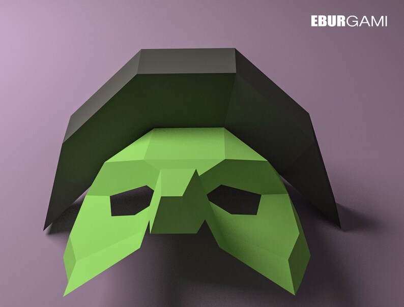 Witch Mask Papercraft Make your own Halloween Mask | Etsy