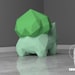 Paper Craft DIY Bulbasaur - Pokemon - Paper Model Art, Low Poly DIY ...
