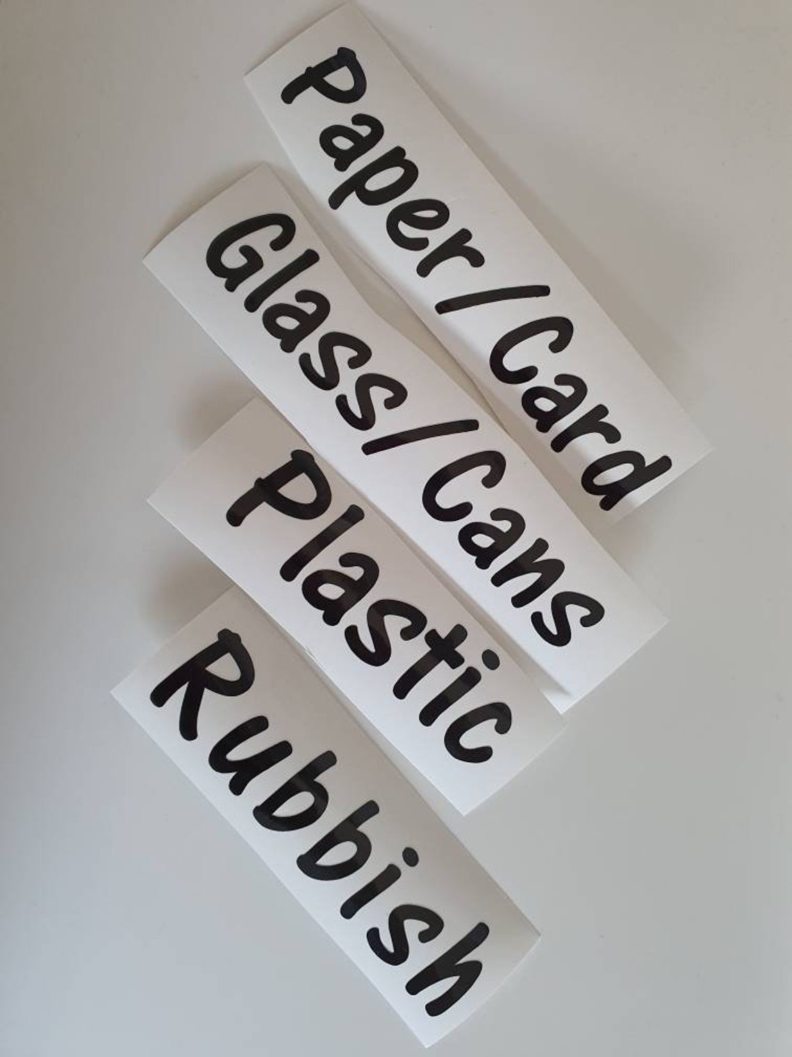 Bin Labels for Rubbish & Recycling Kitchen Waste Bin Vinyl - Etsy