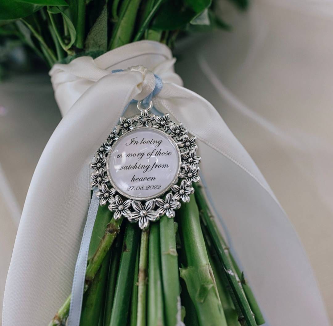 Wedding Personalised Bouquet Poem Charm Bridesmaid Flower - Etsy