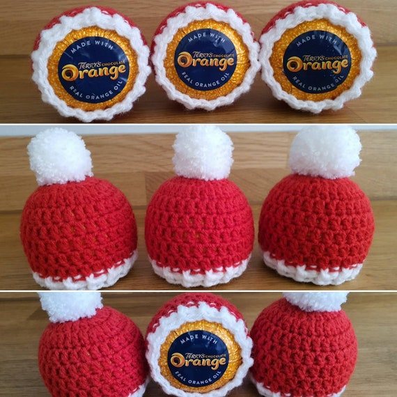Chocolate Orange Santa hat Coverchristmas Gift Wrap - Etsy UK