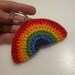 Rainbow Keyring, Handmade Crochet Rainbow Gift Keyring, Gay Pride ...