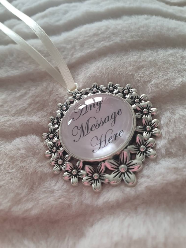 Wedding Personalised Bouquet Poem Charm Bridesmaid Flower - Etsy