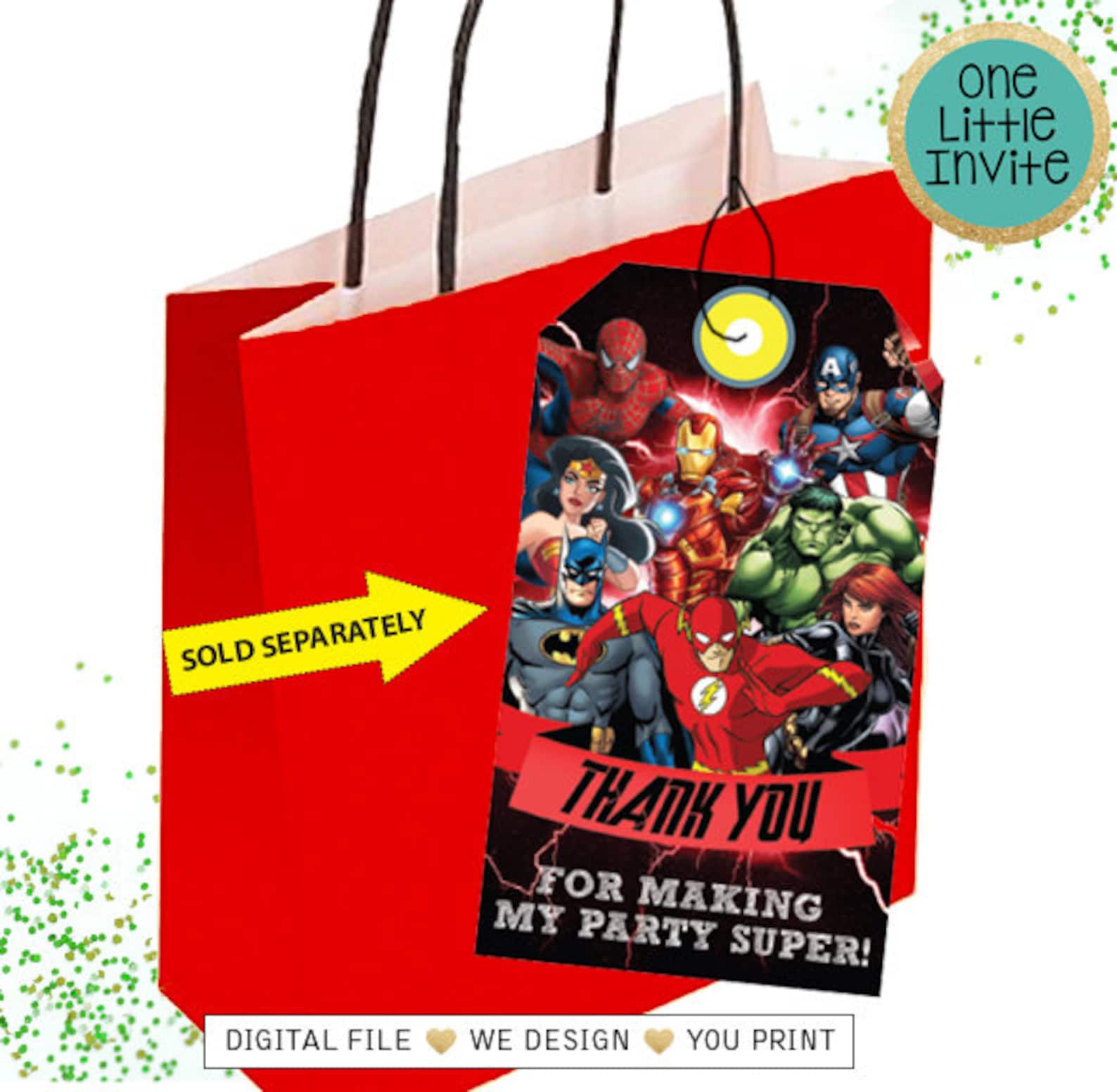 Superhero Bottle Label // Superhero Birthday // Superhero | Etsy