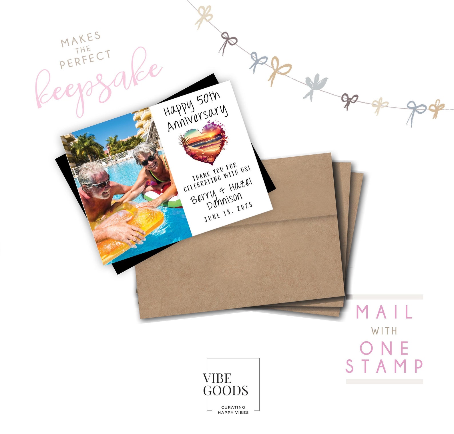 Personalized Anniversary Thank You Photo Magnets – Perfect Favors for ...